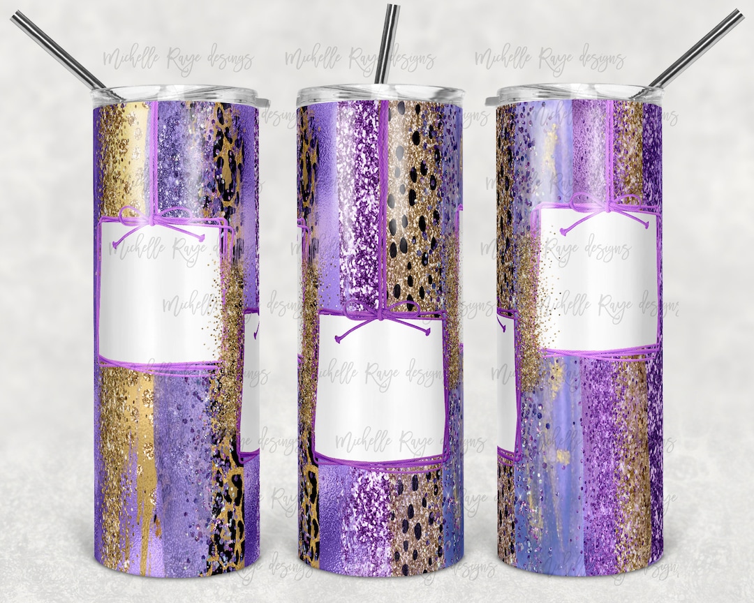 Purple and Gold Glitter, Leopard Print, Brush Strokes, Pictures ...