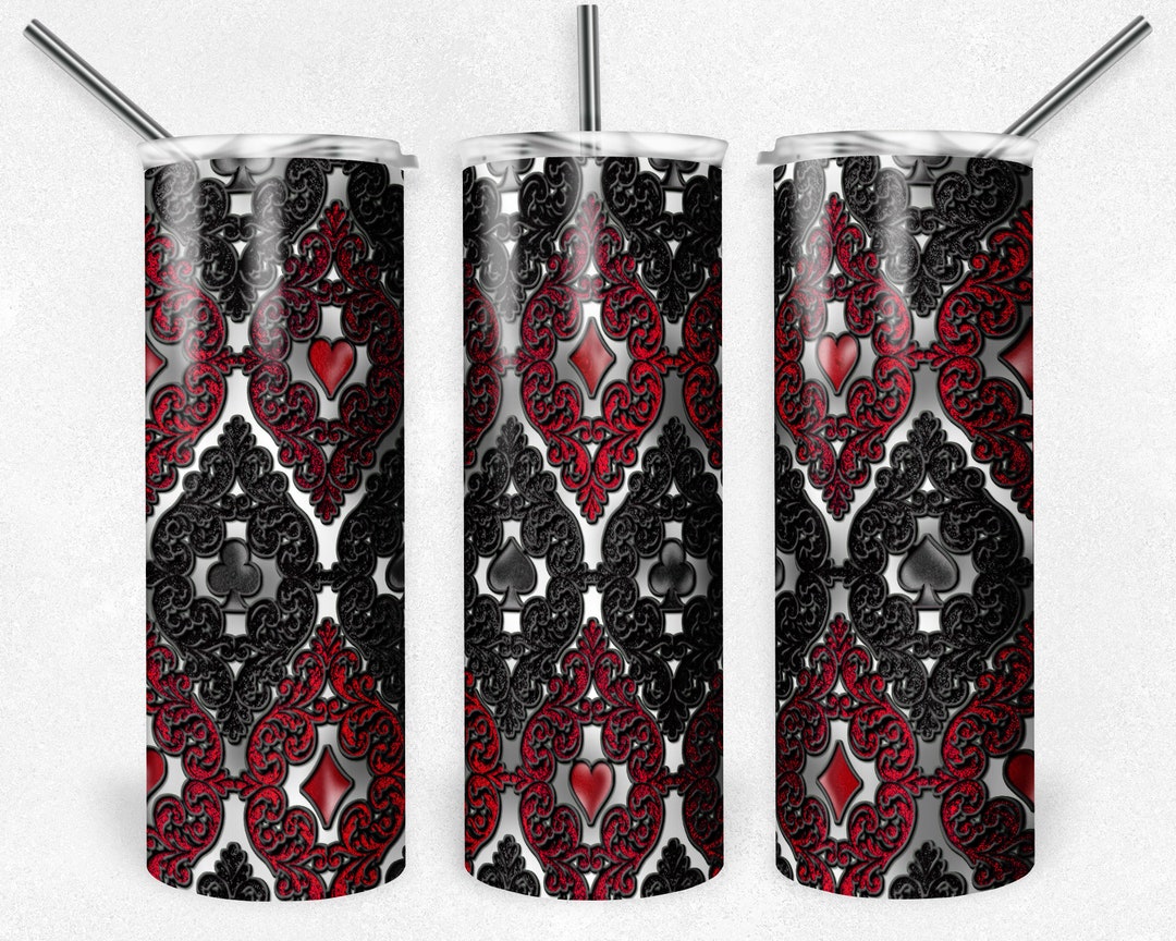 Playing Cards Stained Glass, Card Suites, Card Games, Skinny Tumblers ...