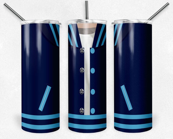 Boys Varsity Jacket Navy Blue and Light Blue Sports School - Etsy