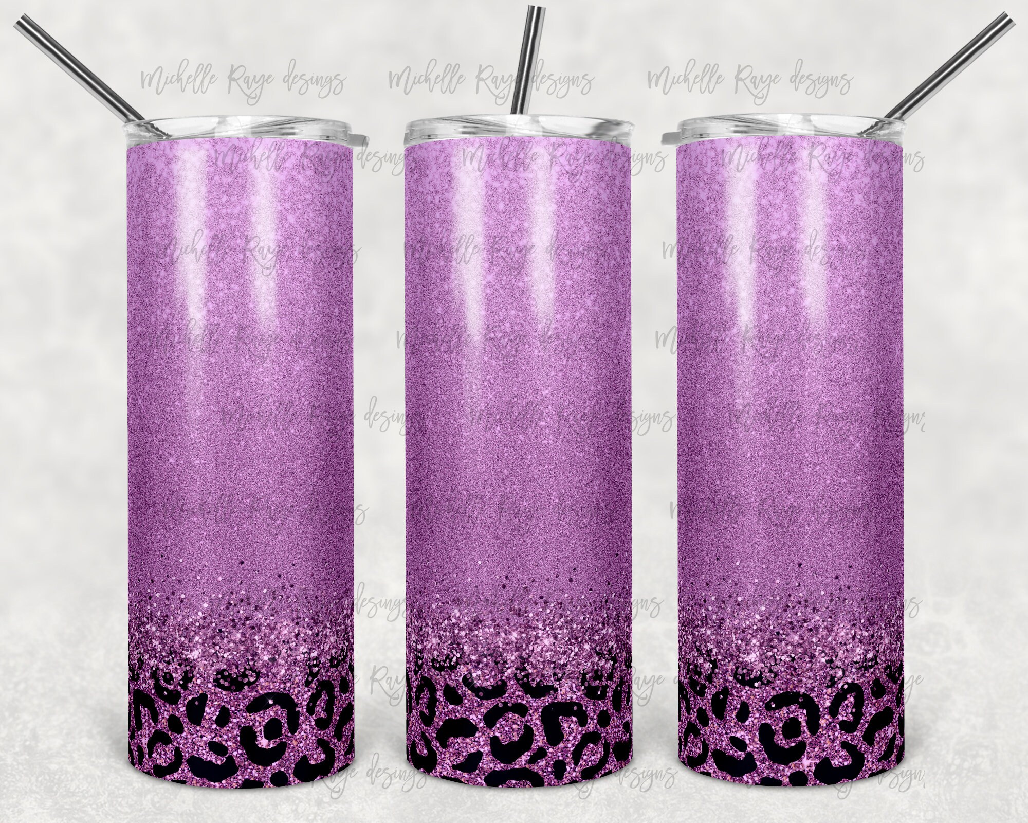 Violet Glitter Leopard Print Ombre Animal Print Sparkle - Etsy