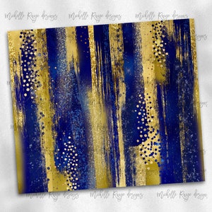 Blue and Yellow Gold Glitter Brush Strokes, Paint Strokes, Skinny ...