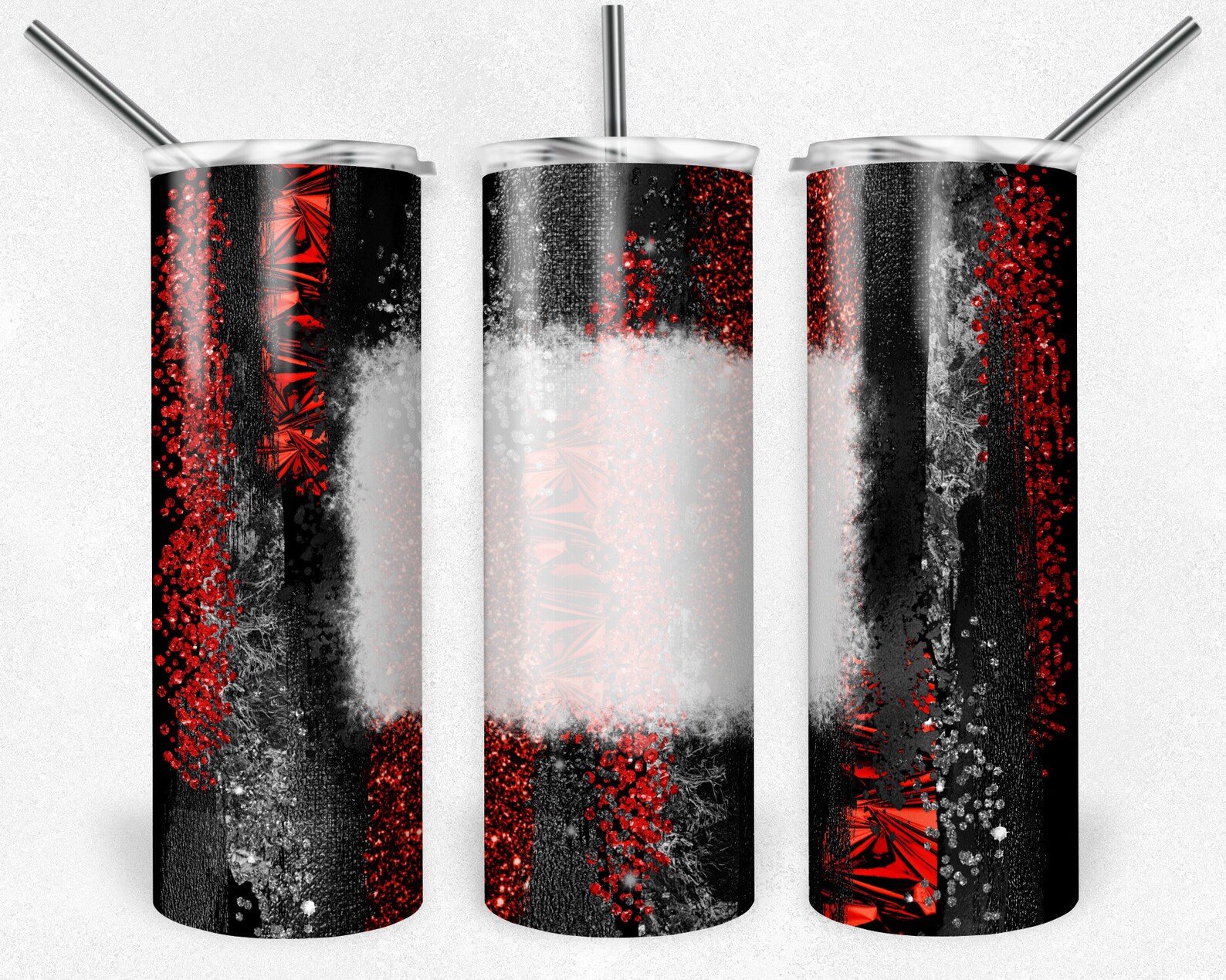 Black and Red Glitter Brush Strokes With Bleach, Paint Strokes, Skinny ...