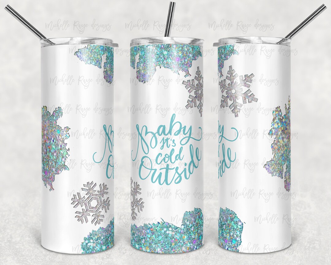 Winter, Christmas, Baby It's Cold Outside, Snowflakes, Geode ...