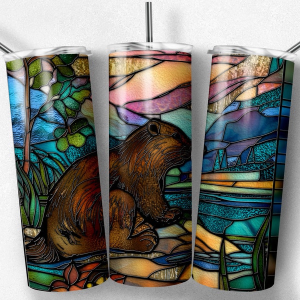 Stained Glass Beaver - Etsy