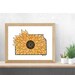 Kansas Sunflower Art Print Kansas Art State Art Kansas - Etsy
