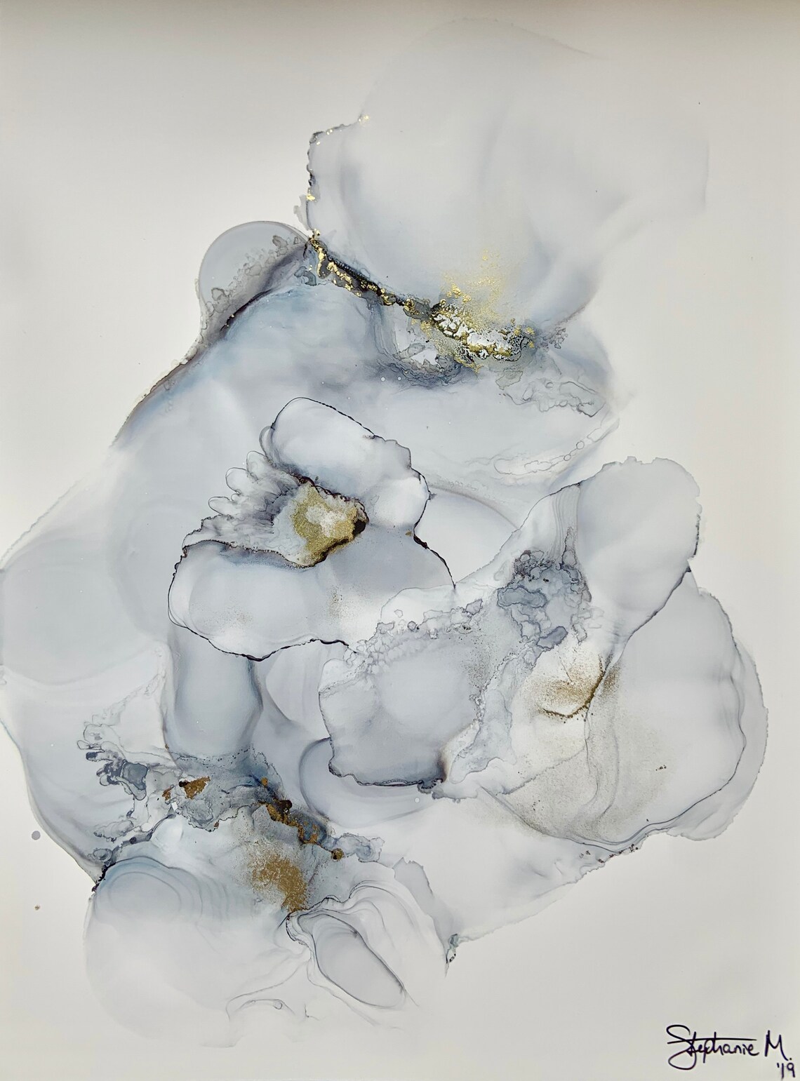 Original Alcohol Ink Painting, Ready to Ship Gift, Abstract, Fluid Art ...