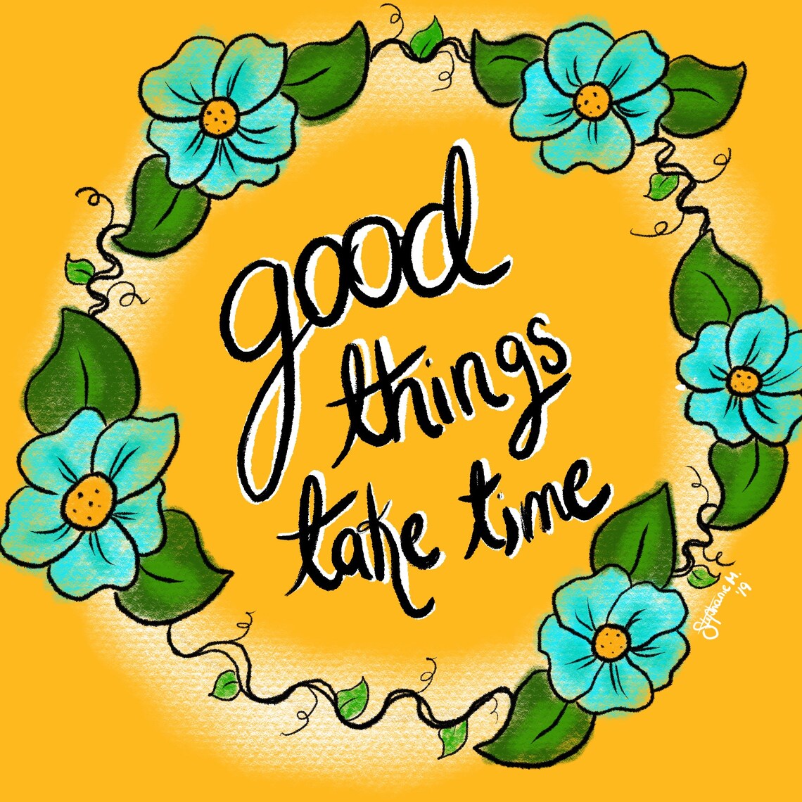 Good Things Take Time Print Quote Print Wall Art Quotes - Etsy