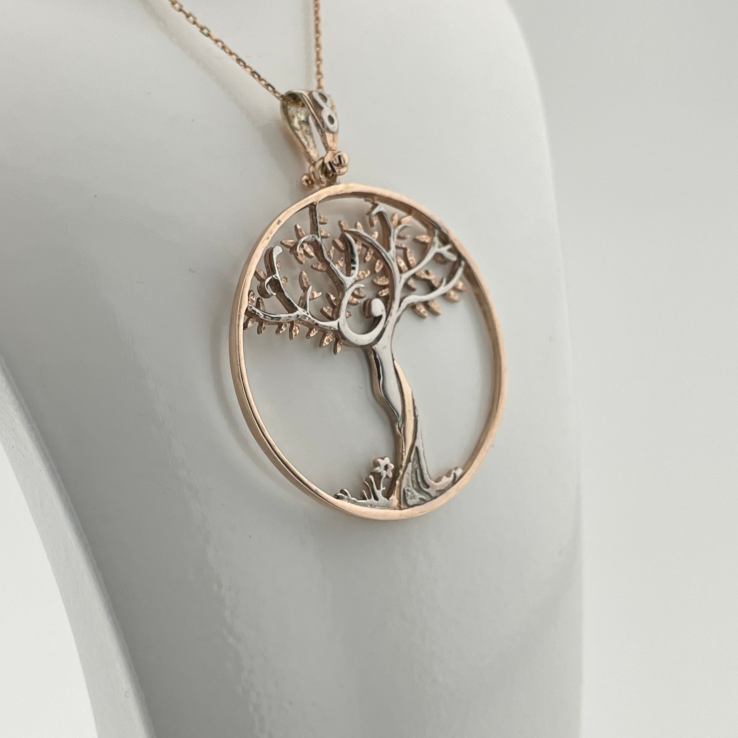 Tree of Life Pendant Sterling Silver Tree Pendant | Etsy