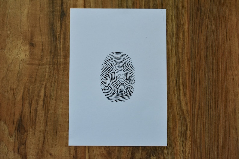 True Crime Fingerprint Art Print - Etsy Ireland