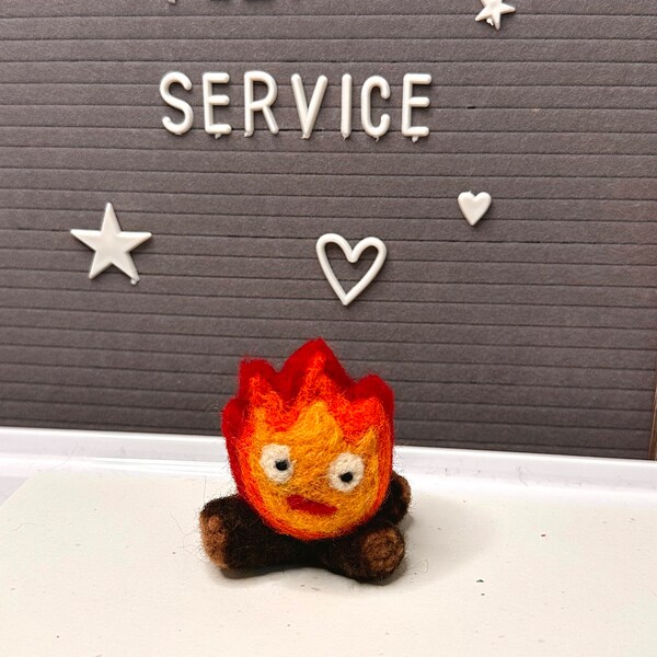 Felted Calcifer - Etsy