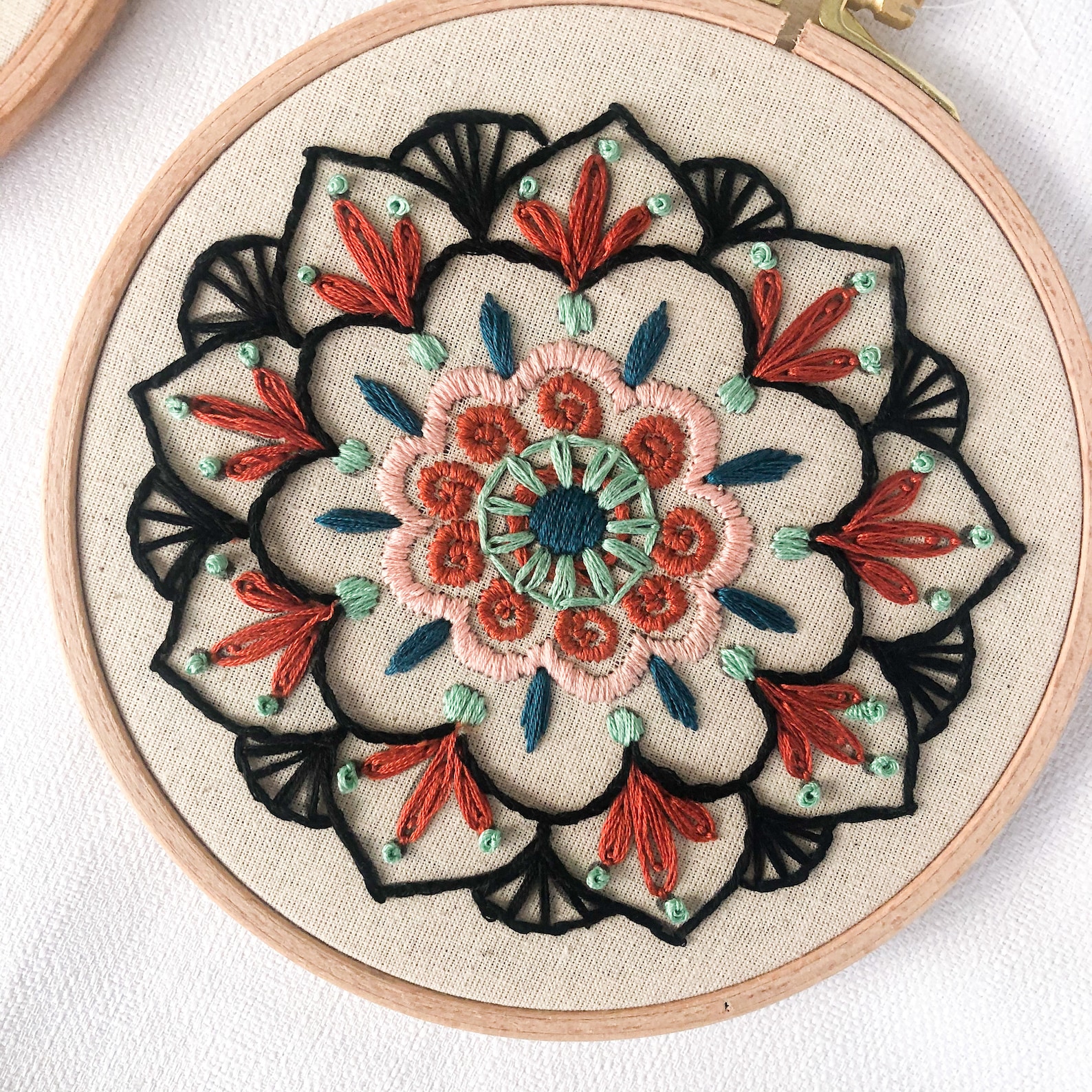 Mandala Hand Embroidery Pattern. Instant Download. Embroidery | Etsy