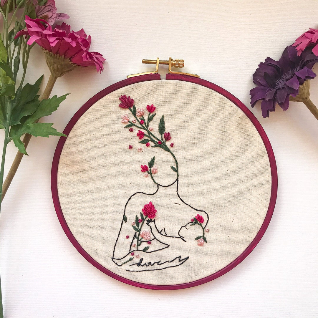 Love Mother / Embroidery Kit / Stitching Gift / Mothers Day Gift ...