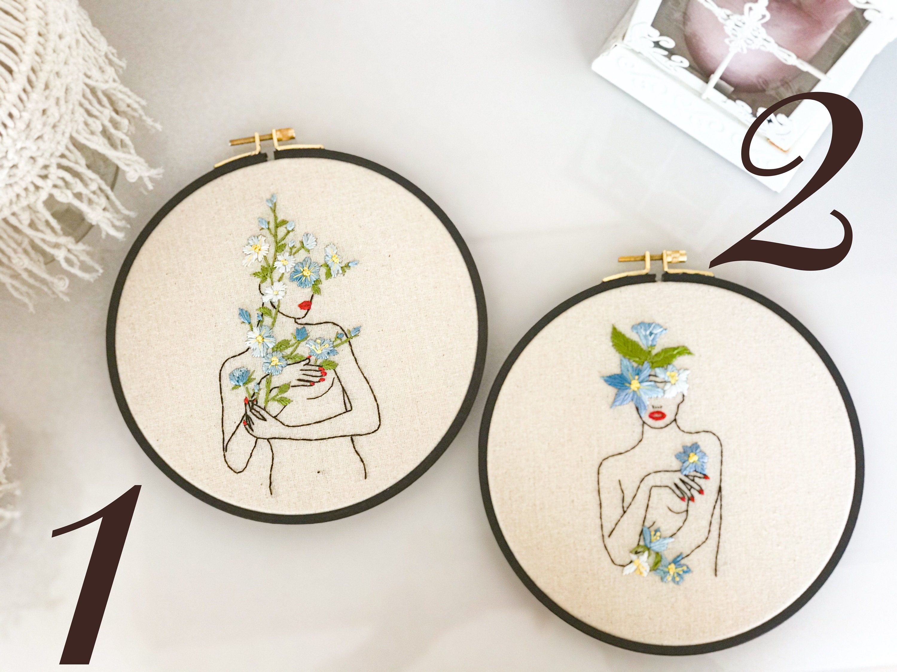 Forget Me Not Set. Embroidery Kit. Beginner Embroidery Set. | Etsy