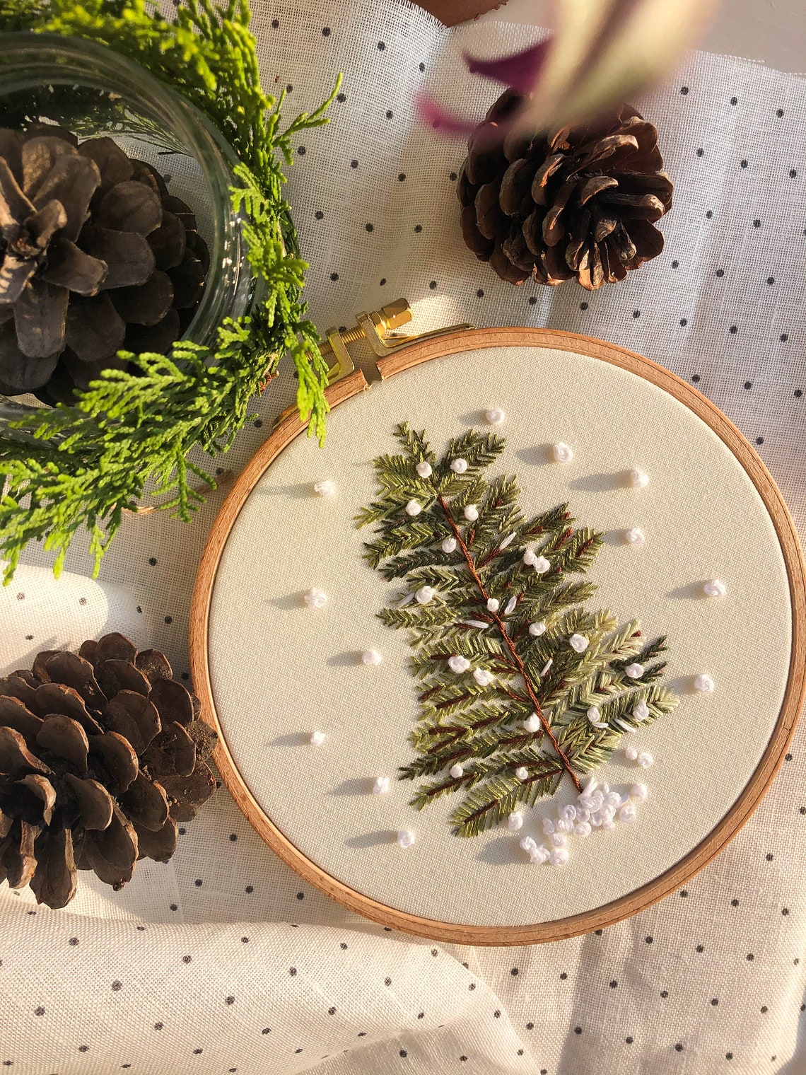 Christmas Tree Embroidery Pattern. Pine Tree Embroidery PDF - Etsy