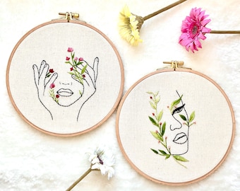 One Line Embroidery - Etsy