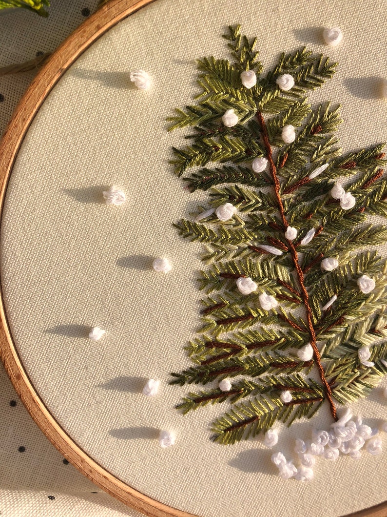 Christmas Tree Embroidery Pattern. Pine Tree Embroidery PDF - Etsy