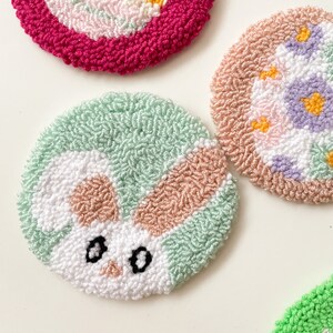 Punch Needle Coasters Kit Set | Easter Coasters Kit | Beginner Punch ...