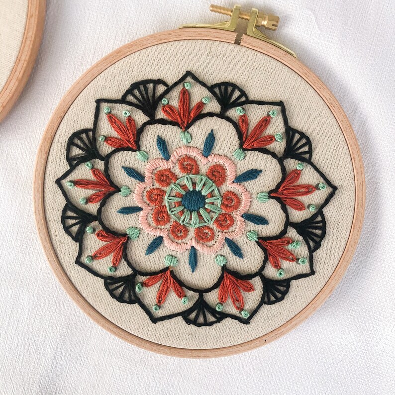Mandala Hand Embroidery Pattern. Instant Download. Embroidery | Etsy