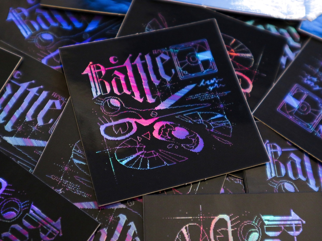 HOLO Pixel Art Sticker Original Design Cute but Spooky Artwork Goth ...