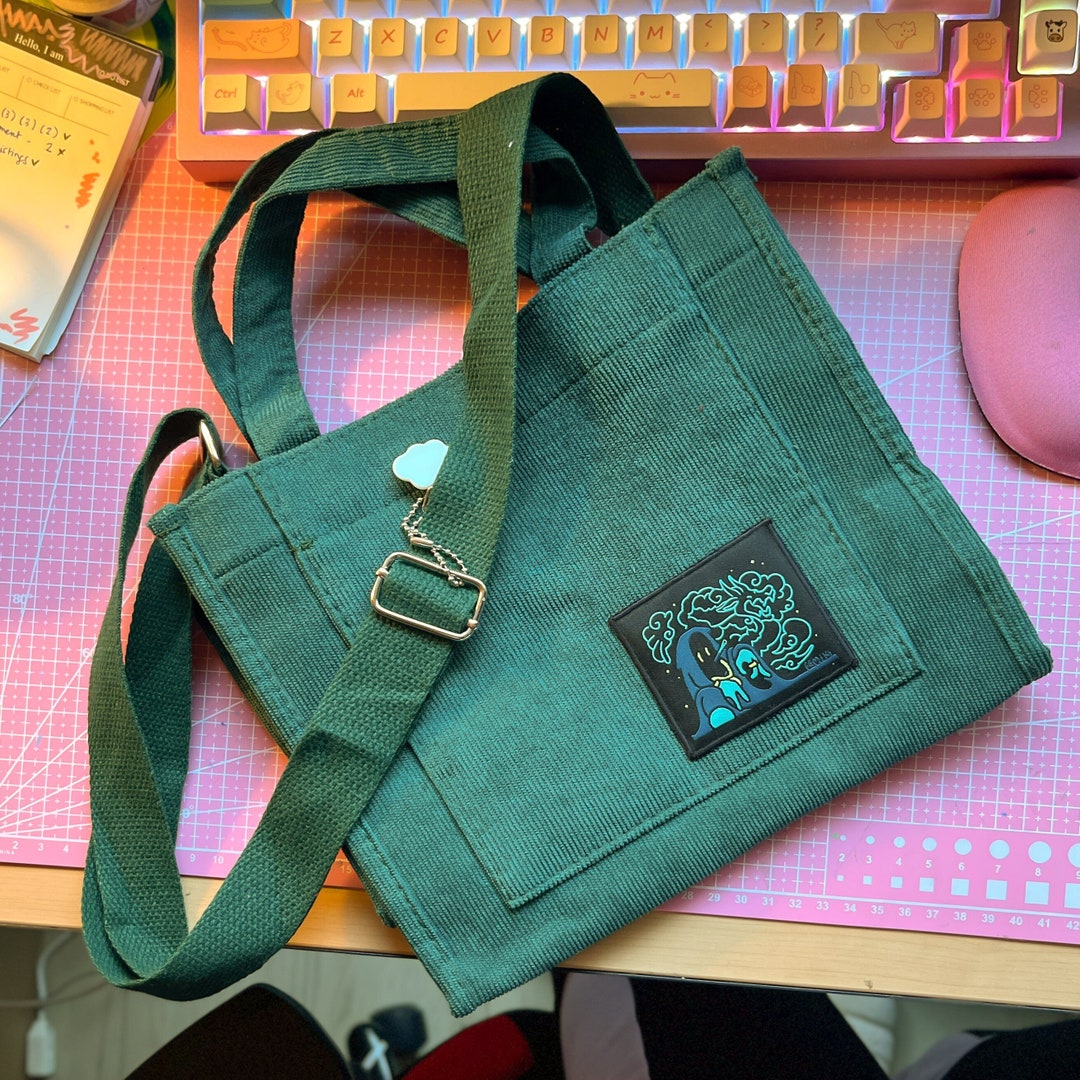 My Wizard Corduroy Shoulder Bag With Handsewn Shadow Wizard Money Gang ...