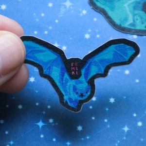 Cute Rainbow Bats Sticker Pack | Kawaii Baby Bat Sticker Set! Goth ...