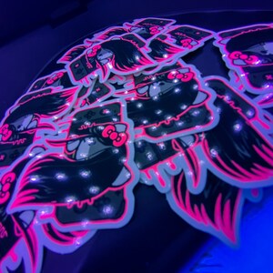 NEON Switch Sadako Sticker | Transparent Gamer Samara Sadako the Ring ...