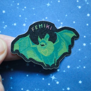 Cute Rainbow Bats Sticker Pack | Kawaii Baby Bat Sticker Set! Goth ...