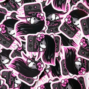 NEON Switch Sadako Sticker | Transparent Gamer Samara Sadako the Ring ...
