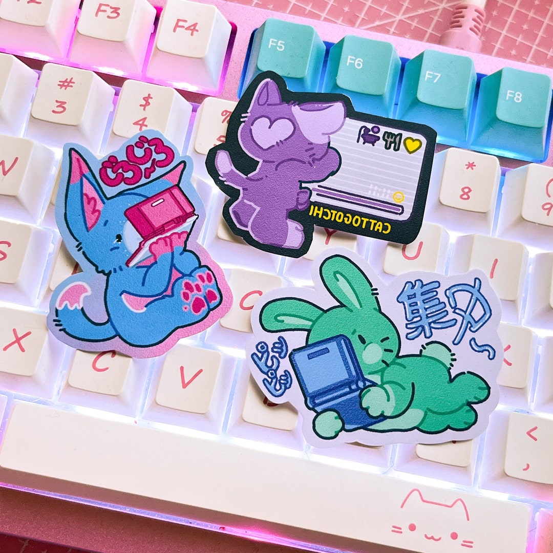 Cute Gamer Pets Sticker Pack! Pride Flags Matte Vinyl Waterproof ...