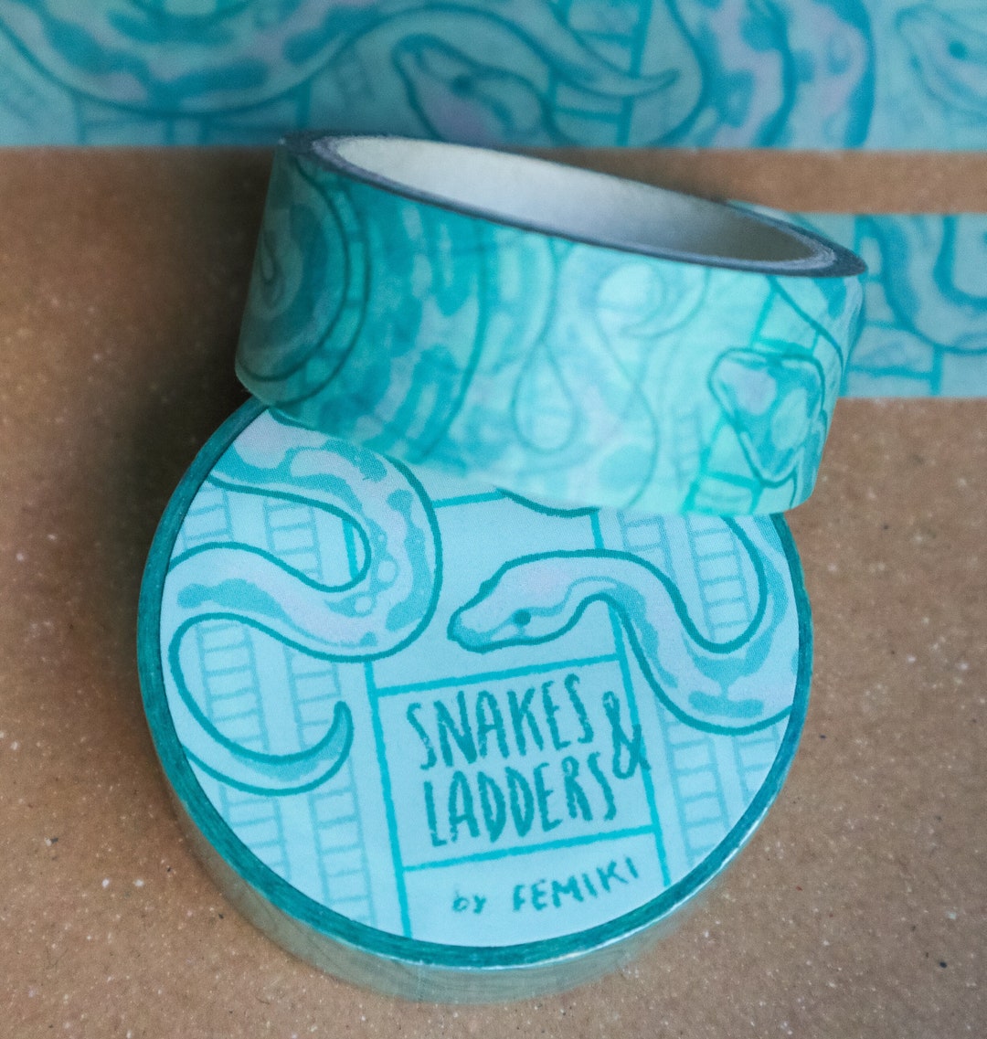 Cute Snake Washi Tape, Original Design Masking Tape, Scrapbooking ...