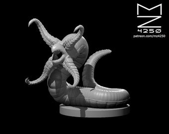 Grick Dnd Monster Graboid 28mm or 32mm Miniatures for - Etsy