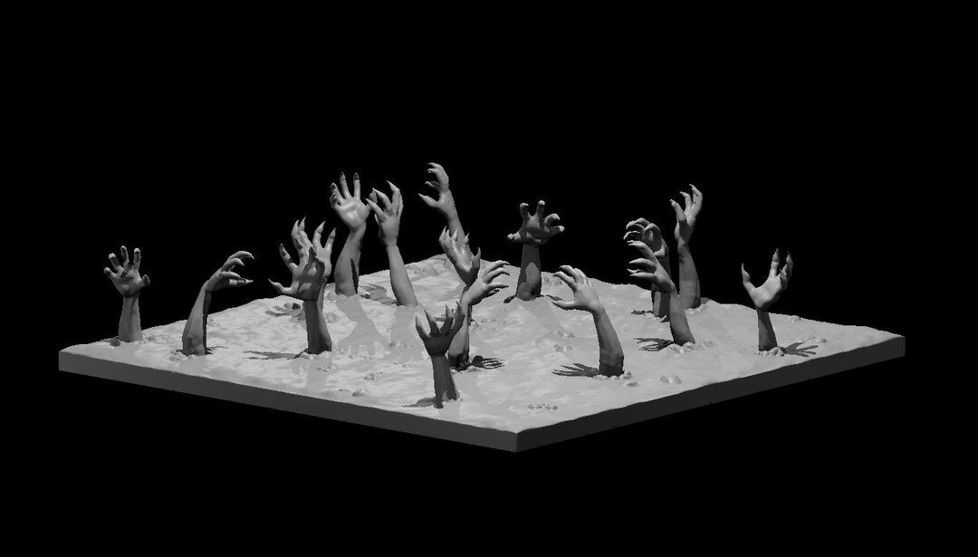 Zombies Coming Out of the Ground - Etsy