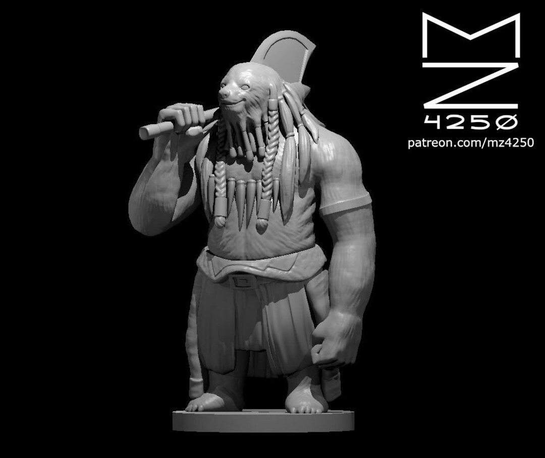 Slothfolk Barbarian - Etsy