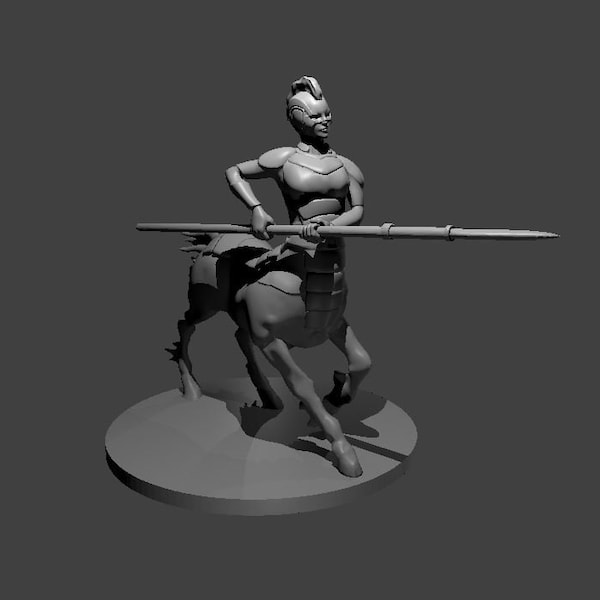 Female Centaur Fighter Miniature - Etsy