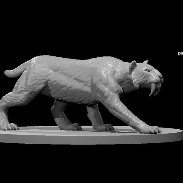 Saber Toothed Tiger - Etsy