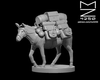 Dnd Pack Mule Mini Tabletop RPG Miniature D&D Figurines - Etsy