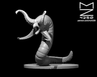 Grick Mini DND Pathfinder Dungeons & Dragons RPG - Etsy