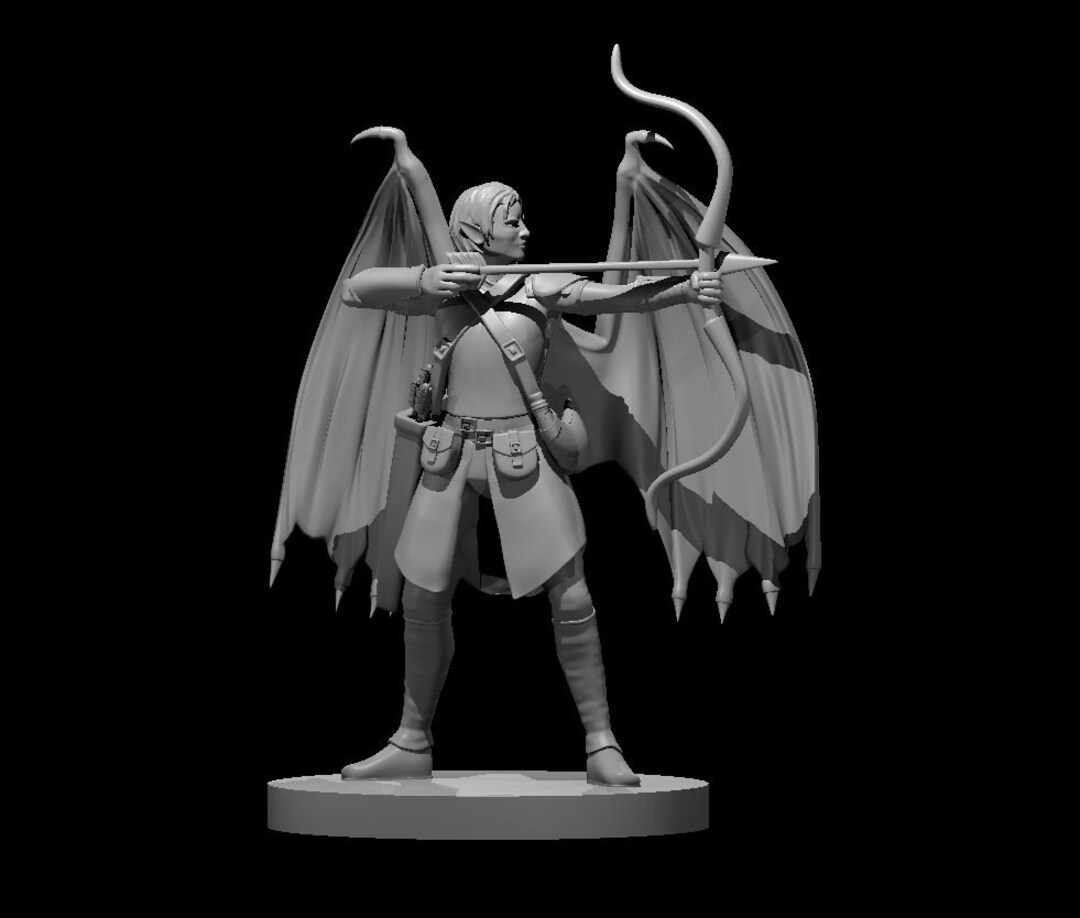 Elf Female Draconic Winged Ranger - Etsy
