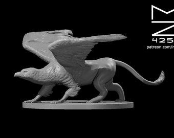 Griffon With Paladin Fighter Knight Rider 28mm and 32mm Scale Griffon ...