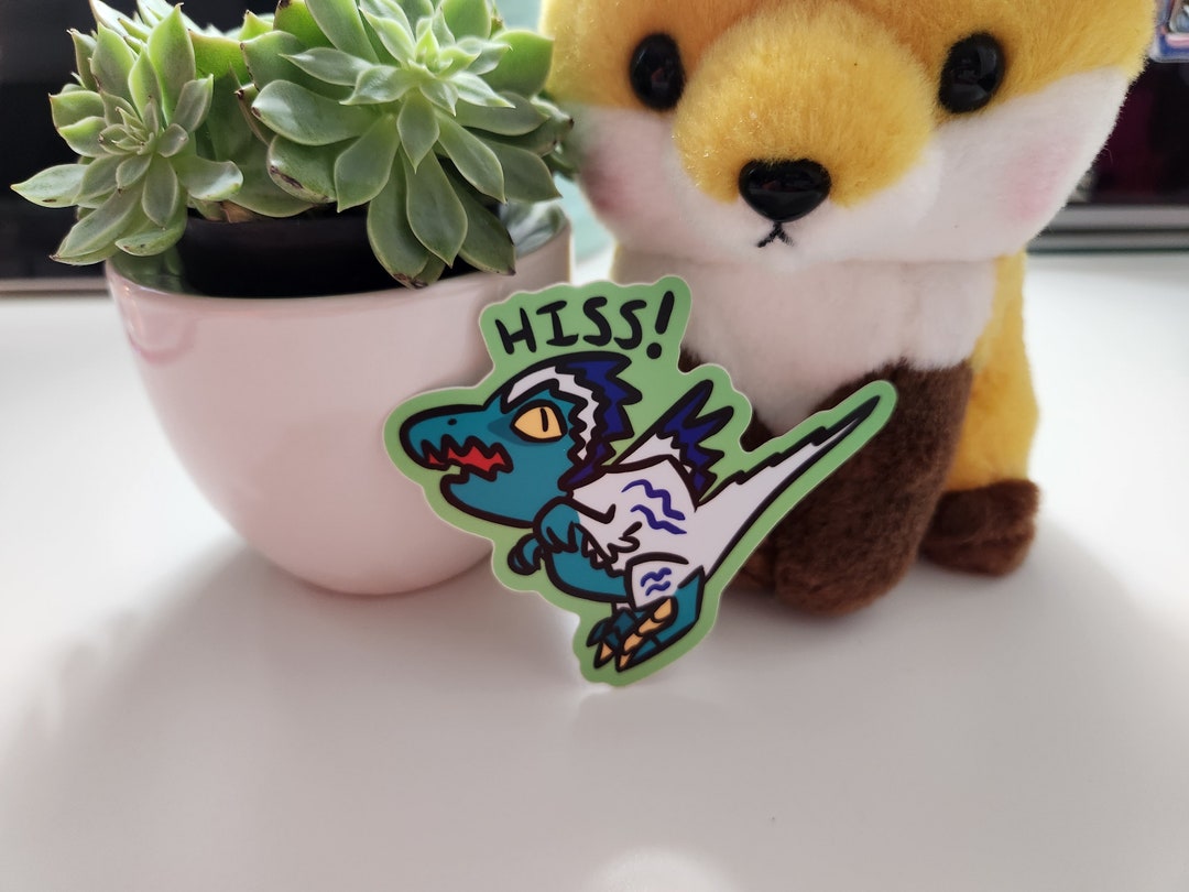 Fossil Fighters DS Video Game: Vivosaur V-raptor Satin Die-cut Sticker ...