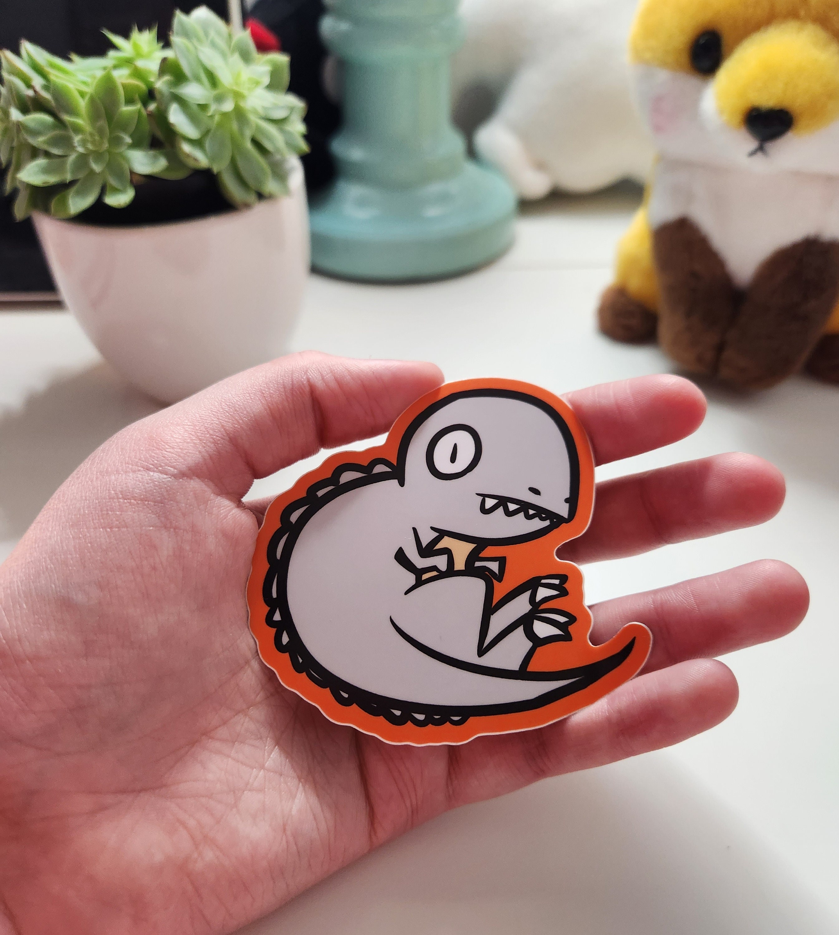 Fossil Fighters DS Video Game: Vivosaur Megalo Satin Die-cut Sticker - Etsy