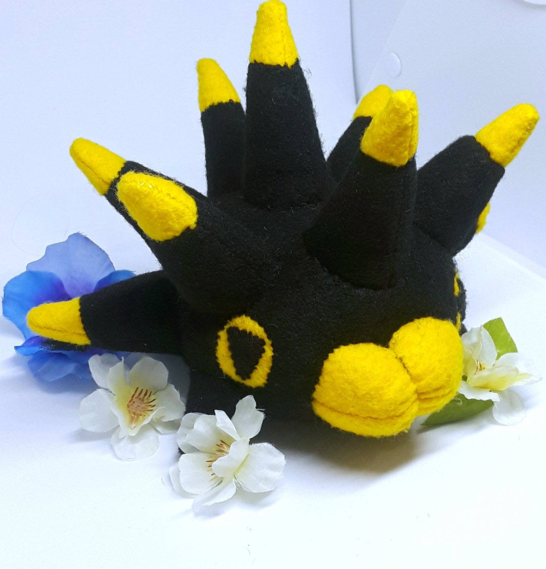 Pokemon: Pincurchin Plush | Fan-made Hand Sewn Black and Yellow Felt ...