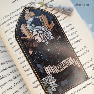 THE WITCHER Stained Glass Bookmarks. geralt Ciri the | Etsy