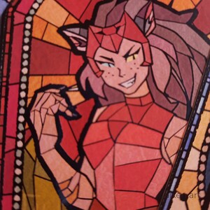 SHE-RA Stained Glass Bookmarks. (shera, Catra, Bow, Glimmer) She Ra and ...