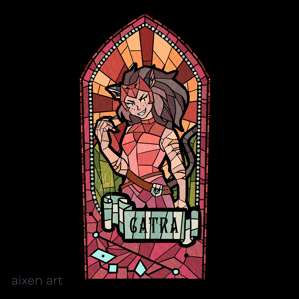 SHE-RA Stained Glass Bookmarks. shera Catra Bow Glimmer - Etsy