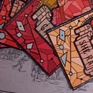 SHE-RA Stained Glass Bookmarks. (shera, Catra, Bow, Glimmer) She Ra and ...