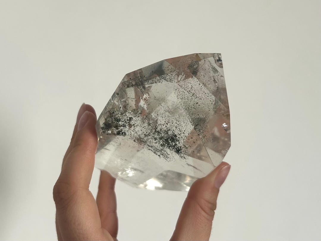 Green Phantom Lodolite Quartz | Brazilian Chlorite Healing Crystal - Etsy