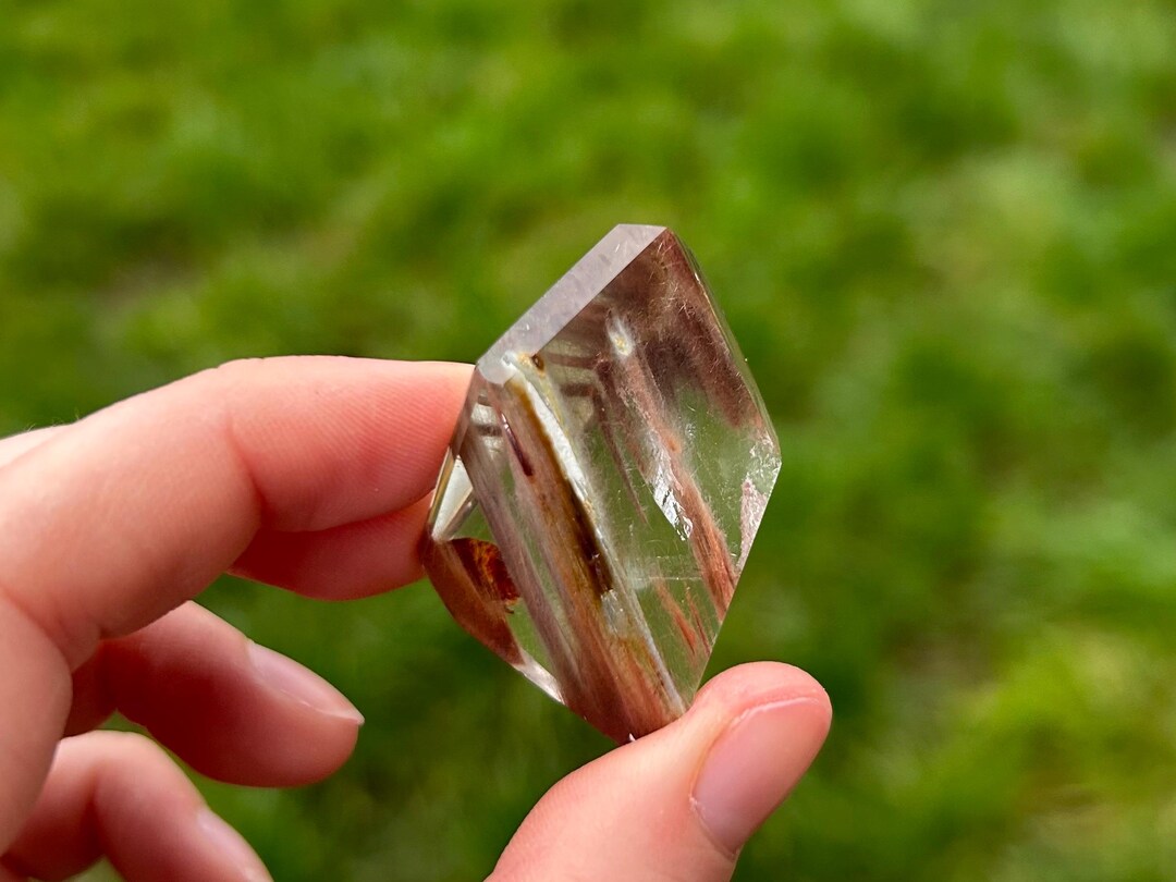 Red Amphibole Feather Quartz Freeform | Angel Wings Inclusion Quartz - Etsy