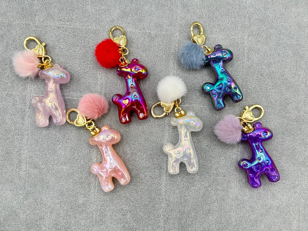 Customized Cute Deer Keychain, Giraffe Chain for Keys, Car Key ...