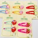 Acrylic Hair Clips, Cute Fruit Designs Hair Clips, Drinks Hair Clip ...